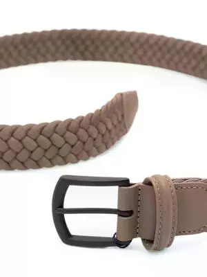 Anderson's Braided Leather-trim Belt