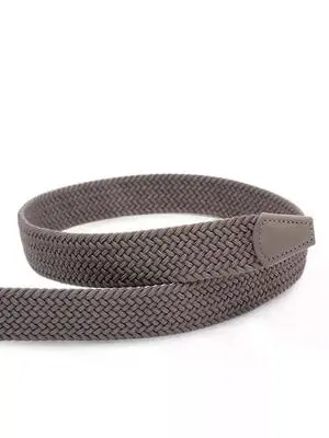 Anderson's Woven Leather-trimmed Belt