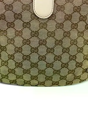 Gucci 2020s Horsebit Gg Canvas Shoulder Bag