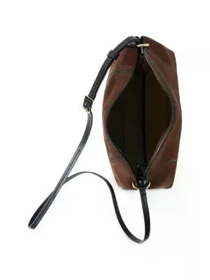 WANDLER Penelope Suede Shoulder Bag - Brown