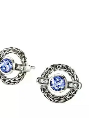 John Hardy Icon Tanzanite And Diamond Stud Earrings