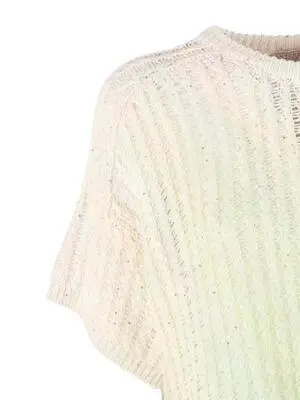 Antonelli Firenze Sequin-embellished Open-knit Sweater