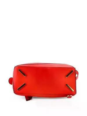 Loewe Puzzle Bag Leather Small Satchel - Red