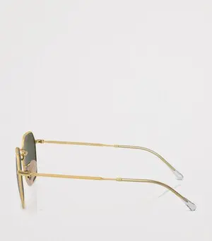 Ray-ban Jim Octagonal Frame Sunglasses - Gold
