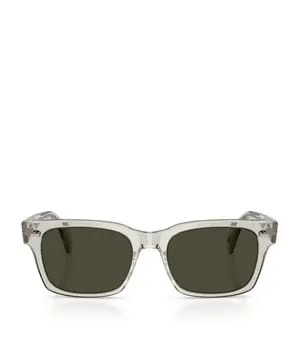 Oliver Spencer Ryce Rectangle Sunglasses - Grey