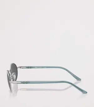 Persol Ida Oval Sunglasses - Silver