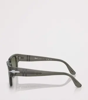 Persol Acetate Rectangle Sunglasses - Grey