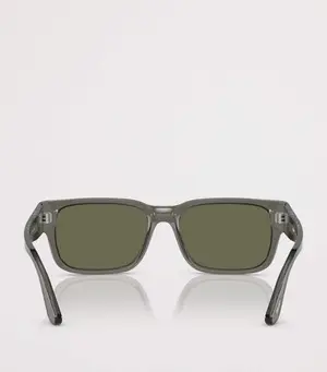 Persol Acetate Rectangle Sunglasses - Grey