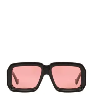 Loewe X Paula's Ibiza Oversized Diving Mask Sunglasses - Black