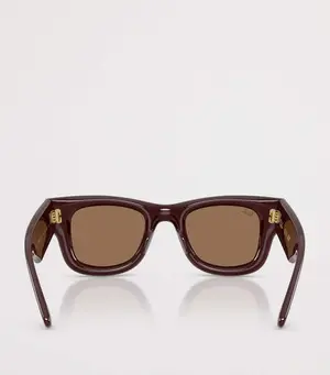 Ray-ban Wayfarer Puffer Square Sunglasses - Brown