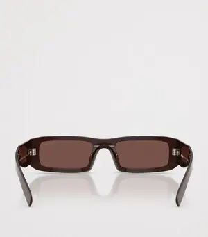 Prada Acetate Rectangle Sunglasses