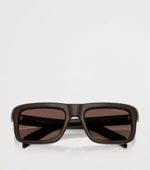 Prada Acetate Square Frame Sunglasses