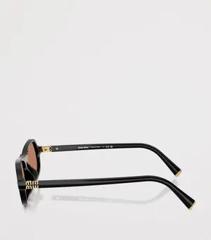 Miu Miu Irregular Oval Sunglasses