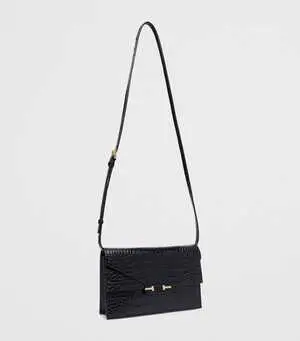 TOM FORD Small Croc-embossed Leather Bag