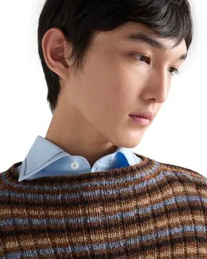 Prada Shetland Wool Boat Neck Sweater