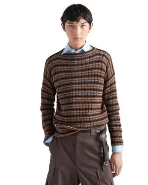 Prada Shetland Wool Boat Neck Sweater