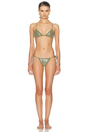 TROPIC OF C Sequin Praia Bikini Bottom