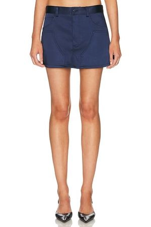 Renggli Satin Cargo Skirt - Midnight