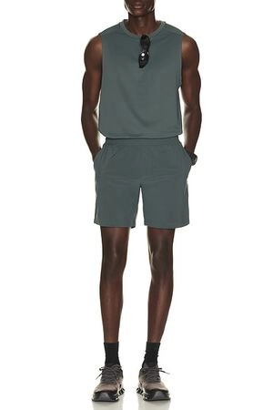 Beyond Yoga Pivotal 2.0 7 Lined Short - Slate Green