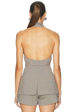 Monse Cross Lapel Vest Jacket