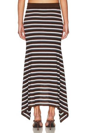 Monse Stripe Cascade Skirt