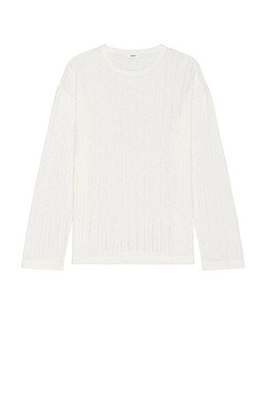 Commas Pointelle Knit Sweater - Off White