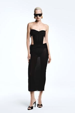 Revolve Colette Midi Dress - Black
