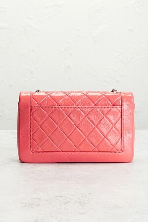 Chanel Crumpled Calfskin Vintage Full Flap Bag