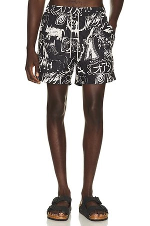 Oas Gensou Swim Shorts - Black