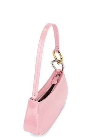 Staud Ollie Bag In Polished Calf Leather - Cherry Blossom