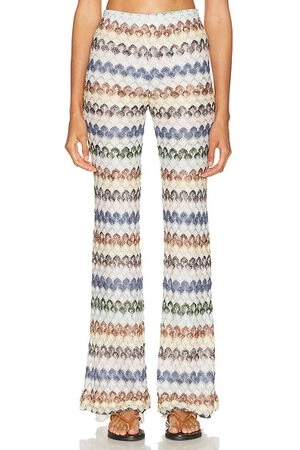 Missoni Missoni Metallic Knit Flare Trousers Multi Light