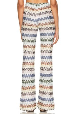Missoni Metallic Knit Flare Trousers - Multi Light