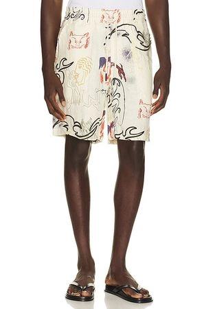 Oas Nicola Printed Linen Shorts - Light Multi