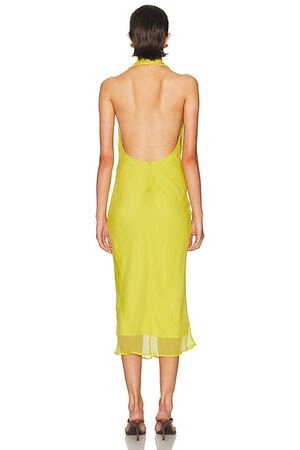 Staud Simona Sequined Graphic Midi Dress