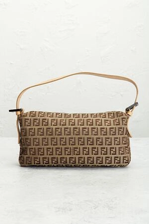 Fendi Zucchino Baguette Shoulder Bag