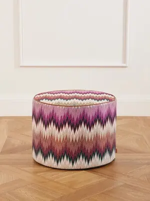 Missoni Phrae Striped Cylinder Pouf - Multi