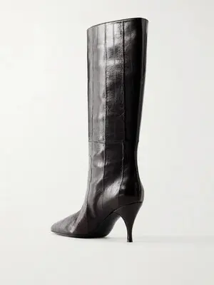 HERBERT LEVINE Silhouette Knee-high Stiletto Boots - Brown