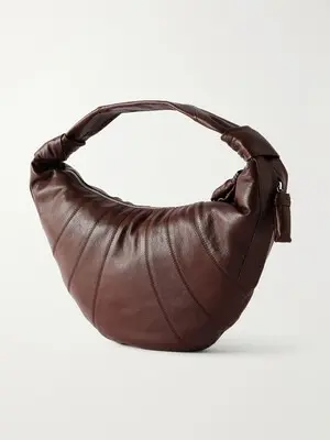LEMAIRE Croissant Paneled Leather Shoulder Bag