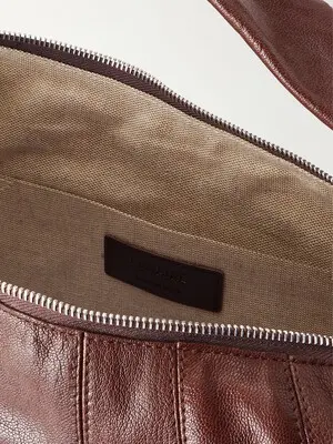 LEMAIRE Croissant Paneled Leather Shoulder Bag