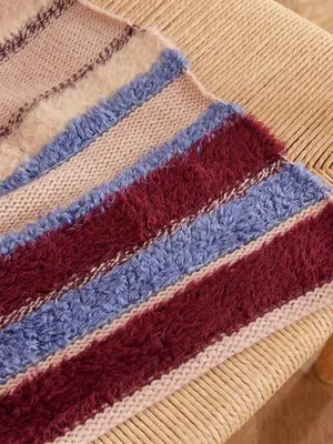 THE ELDER STATESMAN Textured Cashmere Throw
