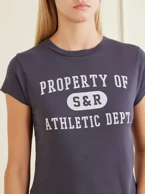 Sporty & Rich Printed Cotton-jersey T-shirt