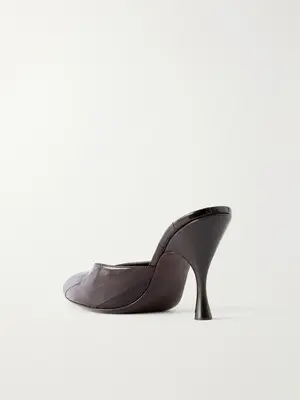 HERBERT LEVINE Sitting Pretty 95 Textured-leather Pumps