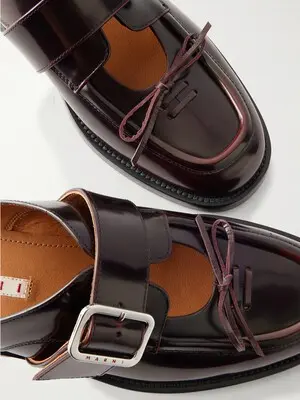Marni Leather Sabot Slip-ons