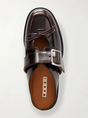 Marni Leather Sabot Slip-ons