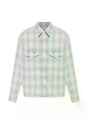 ALLSAINTS Santos Checked Shirt - Blue