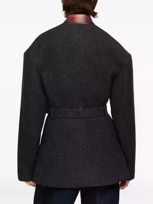 GANNI Belted Wool Jacket