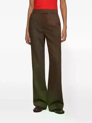 GANNI Mélange Effect Trousers
