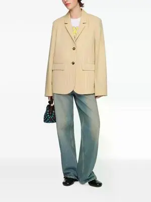 GANNI Pinstriped Blazer