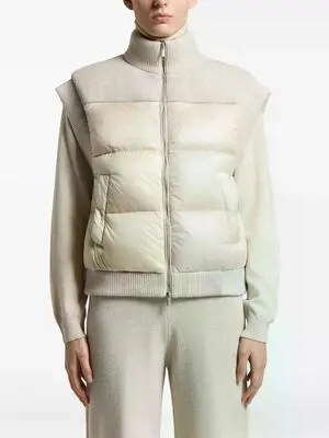 Peserico Quilted Panelled Gilet