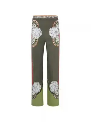 La DoubleJ Ambrosia Placee Graphic Print Trousers - Green